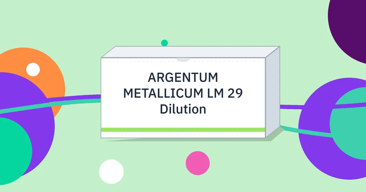Symbolbild: Packung mit der Aufschrift ARGENTUM METALLICUM LM 29 Dilution (PZN 12767971) – Verfügbarkeit und Bezug in Apotheken in Frankfurt am Main
