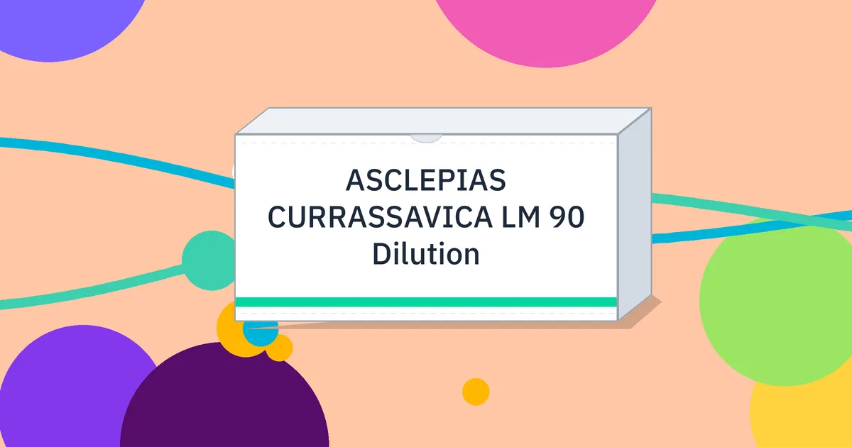 Symbolbild: Packung mit der Aufschrift ASCLEPIAS CURRASSAVICA LM 90 Dilution (PZN 13400652) – Verfügbarkeit und Bezug in Apotheken in Frankfurt am Main