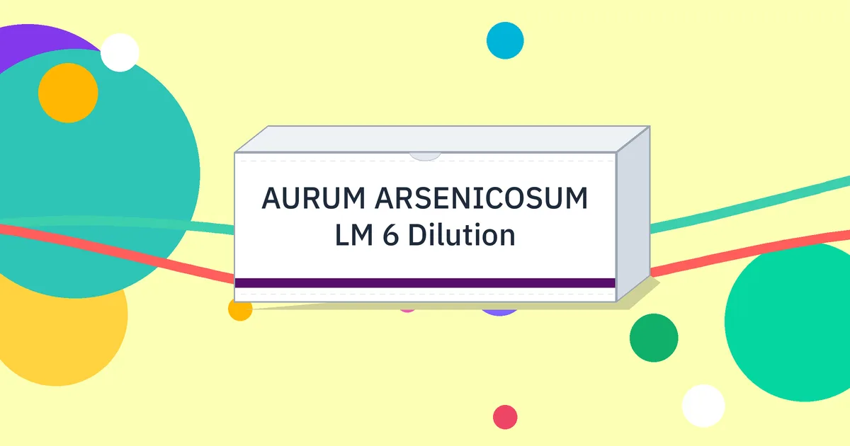 Symbolbild: Packung mit der Aufschrift AURUM ARSENICOSUM LM 6 Dilution (PZN 09430529) – Verfügbarkeit und Bezug in Apotheken in Frankfurt am Main