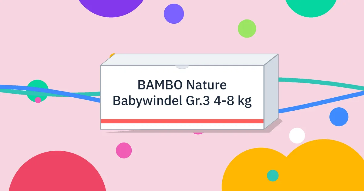Symbolbild: Packung mit der Aufschrift BAMBO Nature Babywindel Gr.3 4-8 kg (PZN 15417013) – Verfügbarkeit und Bezug in Apotheken in Frankfurt am Main