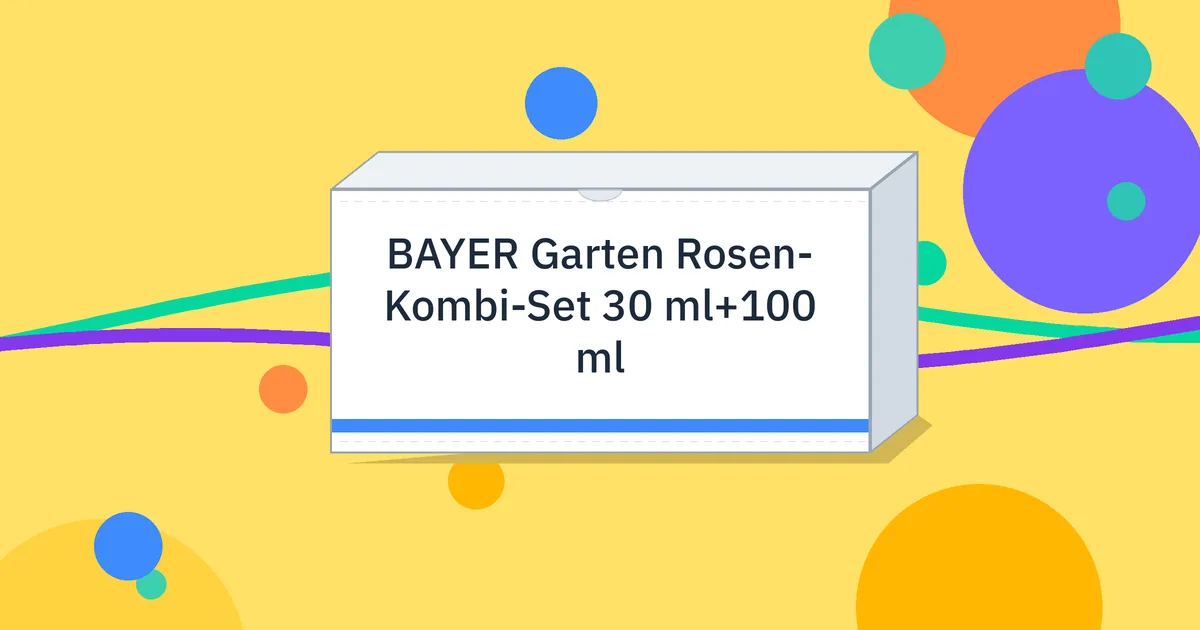 Symbolbild: Packung mit der Aufschrift BAYER Garten Rosen-Kombi-Set 30 ml+100 ml (PZN 11360121) – Verfügbarkeit und Bezug in Apotheken in Frankfurt am Main
