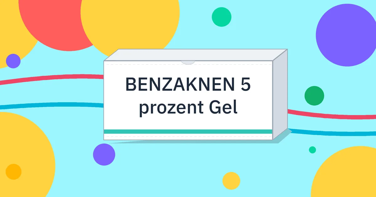 Symbolbild: Packung mit der Aufschrift BENZAKNEN 5 prozent Gel (PZN 15250576) – Verfügbarkeit und Bezug in Apotheken in Frankfurt am Main