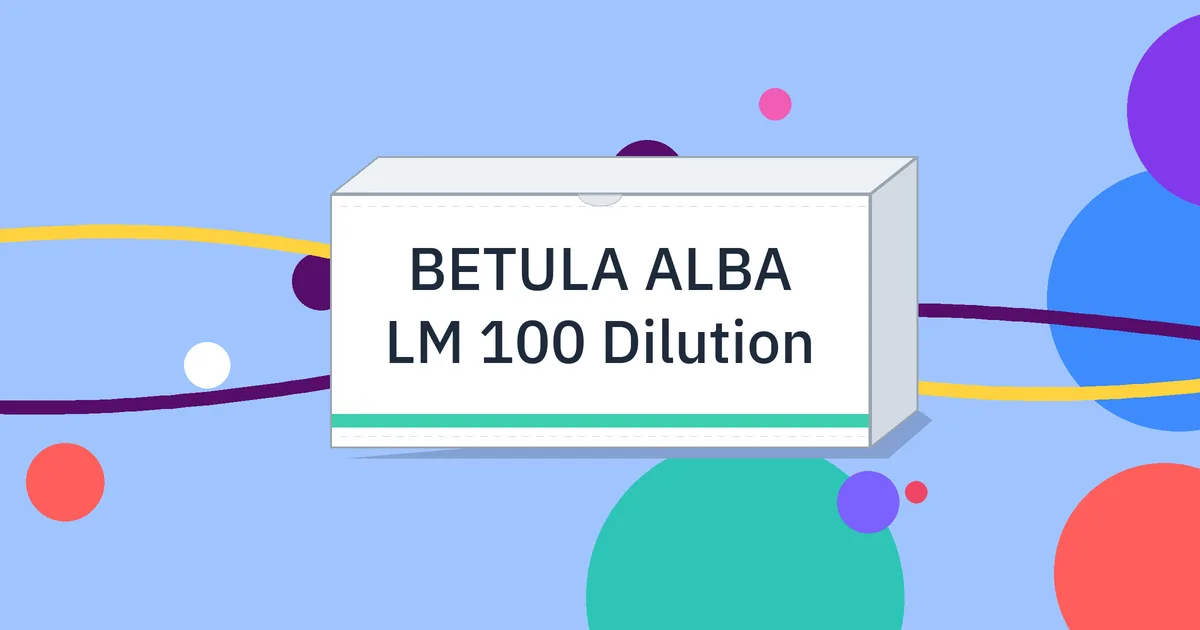 Symbolbild: Packung mit der Aufschrift BETULA ALBA LM 100 Dilution (PZN 12794100) – Verfügbarkeit und Bezug in Apotheken in Frankfurt am Main