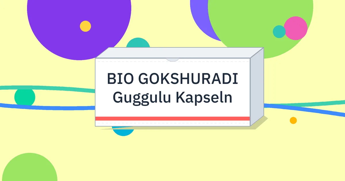 Symbolbild: Packung mit der Aufschrift BIO GOKSHURADI Guggulu Kapseln (PZN 16718490) – Verfügbarkeit und Bezug in Apotheken in Frankfurt am Main
