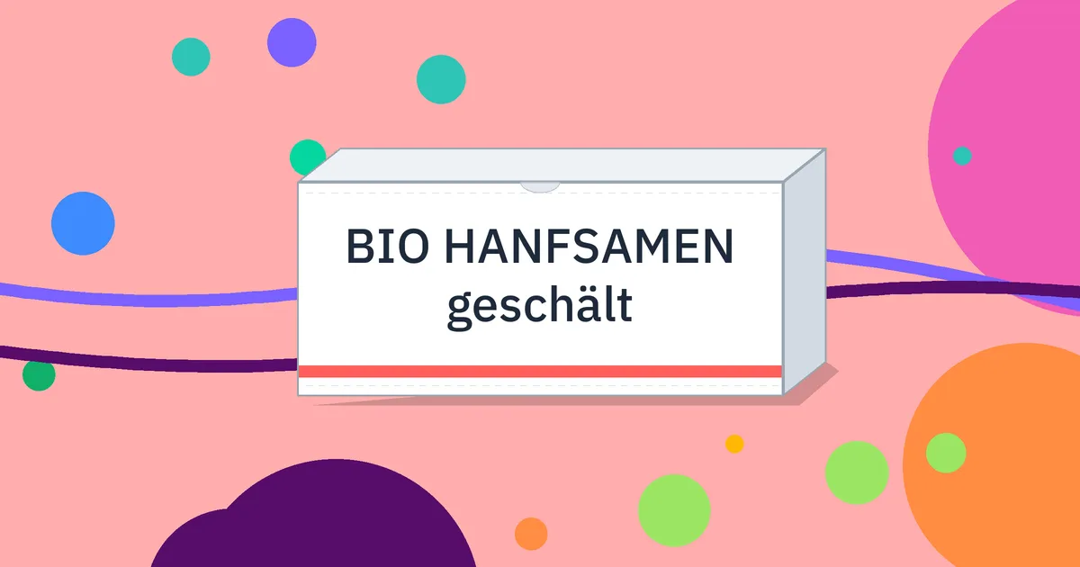 Symbolbild: Packung mit der Aufschrift BIO HANFSAMEN geschält (PZN 16871808) – Verfügbarkeit und Bezug in Apotheken in Frankfurt am Main