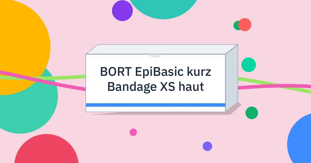Symbolbild: Packung mit der Aufschrift BORT EpiBasic kurz Bandage XS haut (PZN 15255705) – Verfügbarkeit und Bezug in Apotheken in Frankfurt am Main