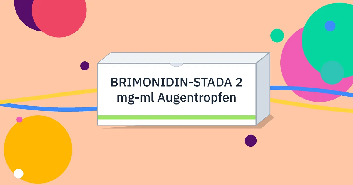 Symbolbild: Packung mit der Aufschrift BRIMONIDIN-STADA 2 mg-ml Augentropfen (PZN 01130727) – Verfügbarkeit und Bezug in Apotheken in Frankfurt am Main