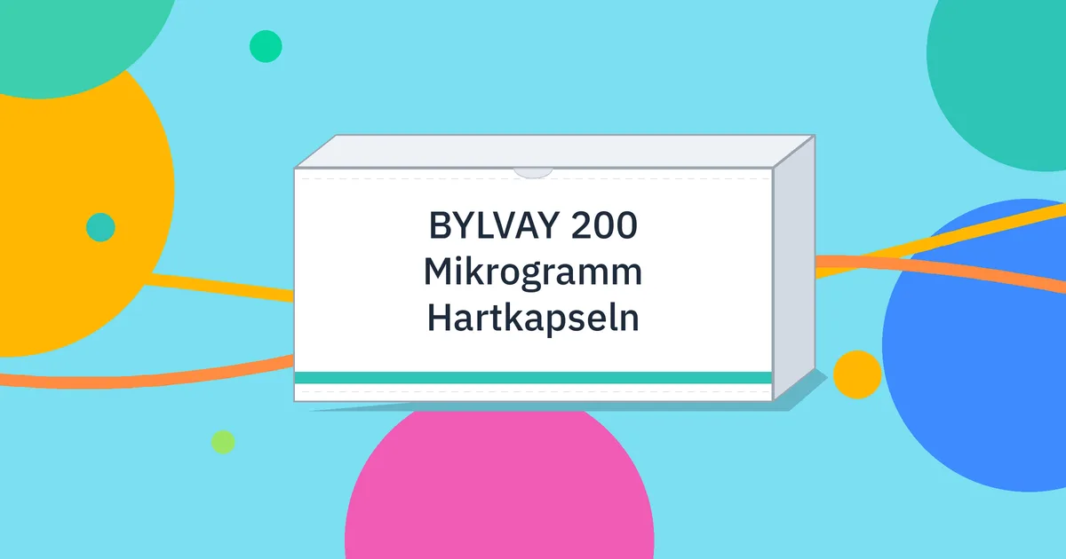Symbolbild: Packung mit der Aufschrift BYLVAY 200 Mikrogramm Hartkapseln (PZN 17383100) – Verfügbarkeit und Bezug in Apotheken in Frankfurt am Main