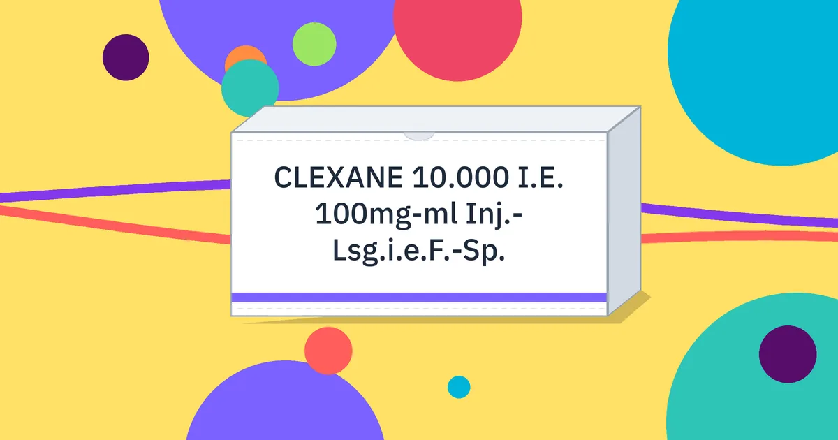 Symbolbild: Packung mit der Aufschrift CLEXANE 10.000 I.E. 100mg-ml Inj.-Lsg.i.e.F.-Sp. (PZN 06590557) – Verfügbarkeit und Bezug in Apotheken in Frankfurt am Main
