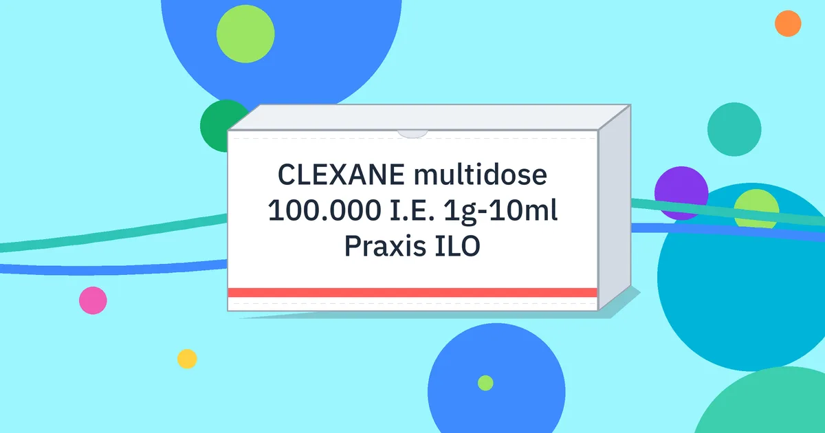 Symbolbild: Packung mit der Aufschrift CLEXANE multidose 100.000 I.E. 1g-10ml Praxis ILO (PZN 03572211) – Verfügbarkeit und Bezug in Apotheken in Frankfurt am Main