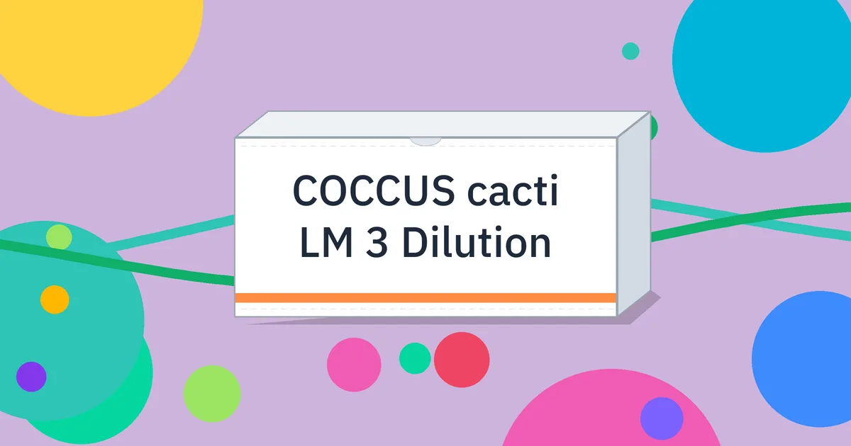 Symbolbild: Packung mit der Aufschrift COCCUS cacti LM 3 Dilution (PZN 01609967) – Verfügbarkeit und Bezug in Apotheken in Frankfurt am Main