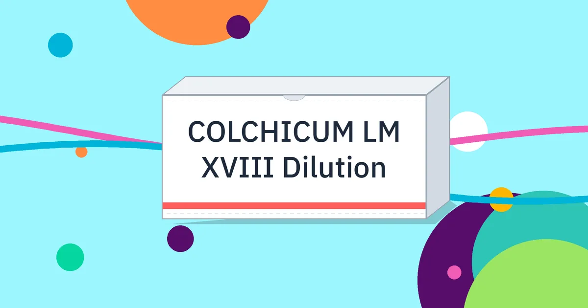 Symbolbild: Packung mit der Aufschrift COLCHICUM LM XVIII Dilution (PZN 04493436) – Verfügbarkeit und Bezug in Apotheken in Frankfurt am Main