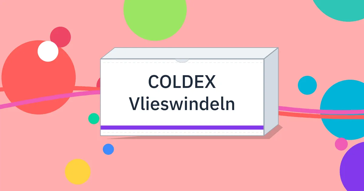 Symbolbild: Packung mit der Aufschrift COLDEX Vlieswindeln (PZN 00913947) – Verfügbarkeit und Bezug in Apotheken in Frankfurt am Main