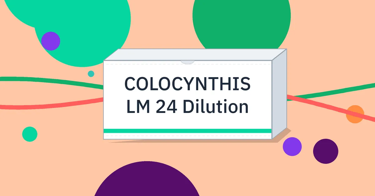 Symbolbild: Packung mit der Aufschrift COLOCYNTHIS LM 24 Dilution (PZN 12832786) – Verfügbarkeit und Bezug in Apotheken in Frankfurt am Main