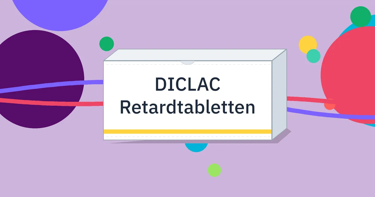Symbolbild: Packung mit der Aufschrift DICLAC Retardtabletten (PZN 03223172) – Verfügbarkeit und Bezug in Apotheken in Frankfurt am Main
