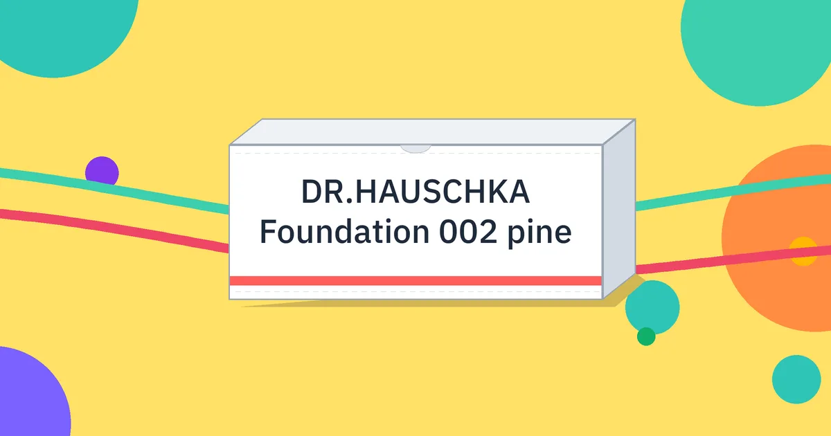 Symbolbild: Packung mit der Aufschrift DR.HAUSCHKA Foundation 002 pine (PZN 18167628) – Verfügbarkeit und Bezug in Apotheken in Frankfurt am Main