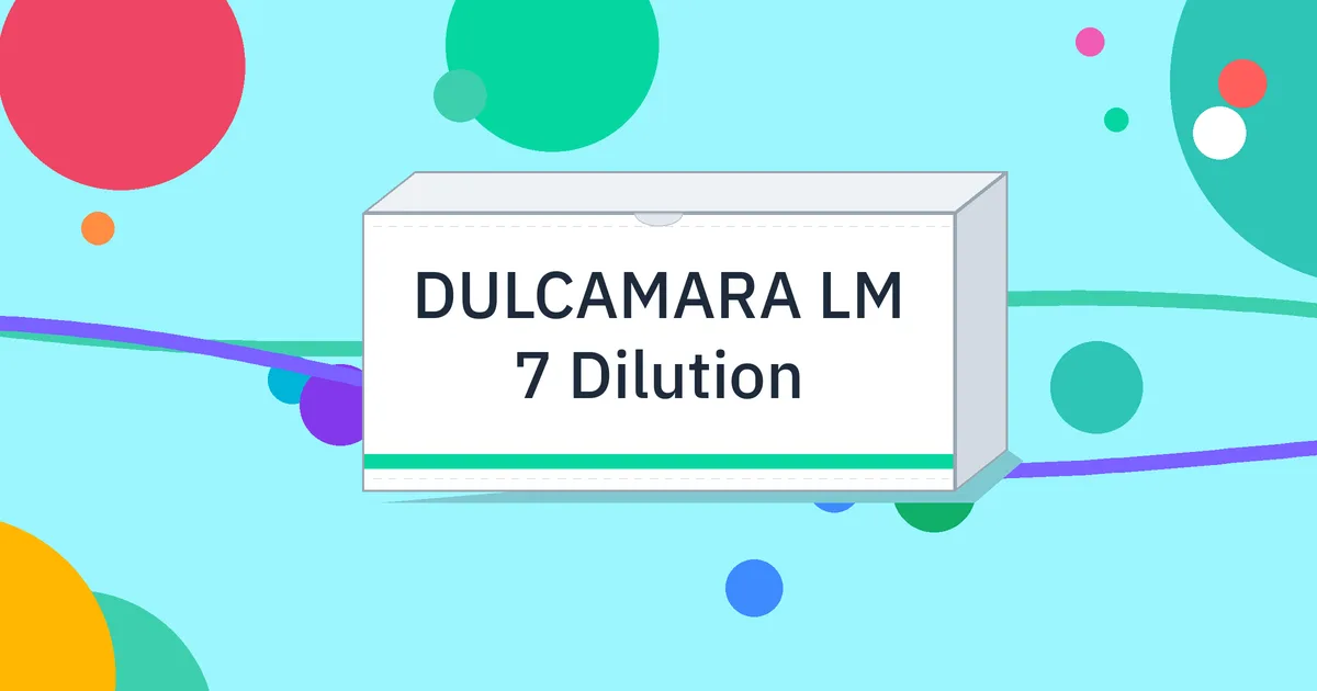 Symbolbild: Packung mit der Aufschrift DULCAMARA LM 7 Dilution (PZN 12843471) – Verfügbarkeit und Bezug in Apotheken in Frankfurt am Main