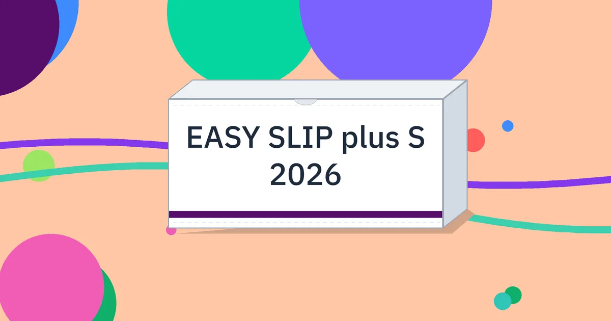 Symbolbild: Packung mit der Aufschrift EASY SLIP plus S 2026 (PZN 20224434) – Verfügbarkeit und Bezug in Apotheken in Frankfurt am Main