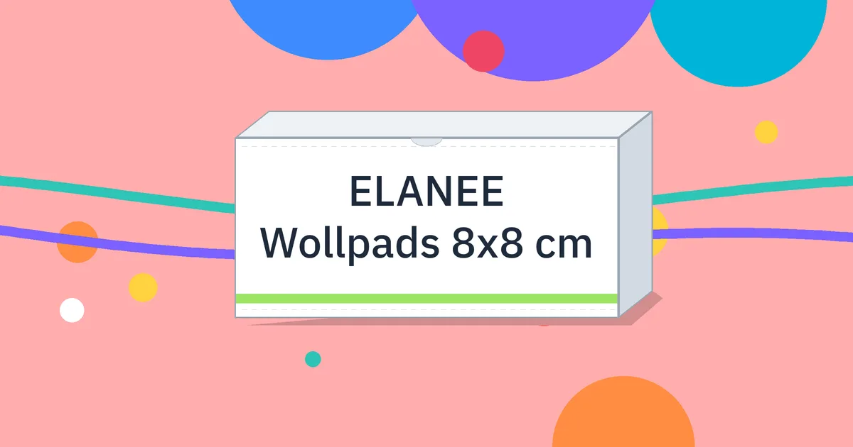 Symbolbild: Packung mit der Aufschrift ELANEE Wollpads 8x8 cm (PZN 18354684) – Verfügbarkeit und Bezug in Apotheken in Frankfurt am Main