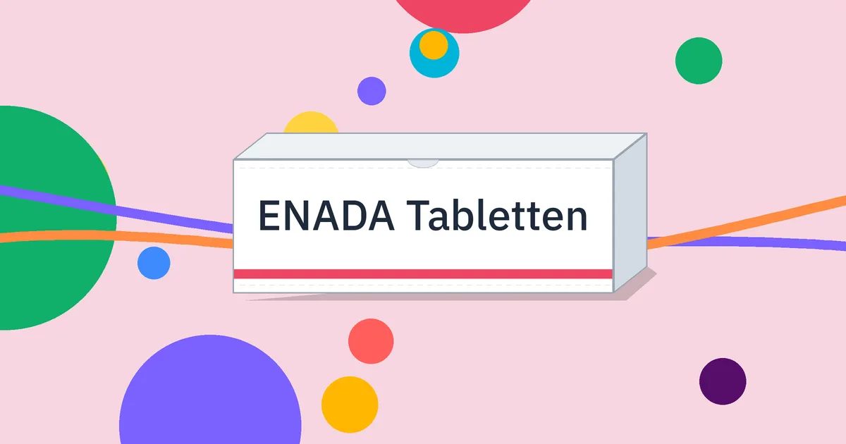 Symbolbild: Packung mit der Aufschrift ENADA Tabletten (PZN 03847470) – Verfügbarkeit und Bezug in Apotheken in Frankfurt am Main