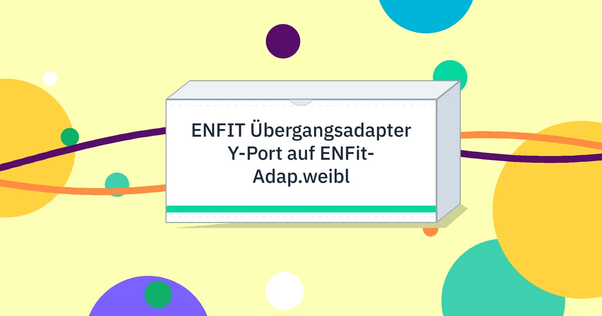 Symbolbild: Packung mit der Aufschrift ENFIT Übergangsadapter Y-Port auf ENFit-Adap.weibl (PZN 14344890) – Verfügbarkeit und Bezug in Apotheken in Frankfurt am Main