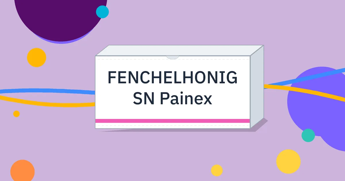 Symbolbild: Packung mit der Aufschrift FENCHELHONIG SN Painex (PZN 10037613) – Verfügbarkeit und Bezug in Apotheken in Frankfurt am Main