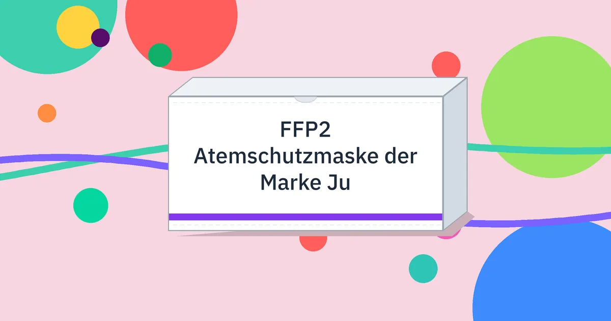 Symbolbild: Packung mit der Aufschrift FFP2 Atemschutzmaske der Marke Ju (PZN 17200341) – Verfügbarkeit und Bezug in Apotheken in Frankfurt am Main