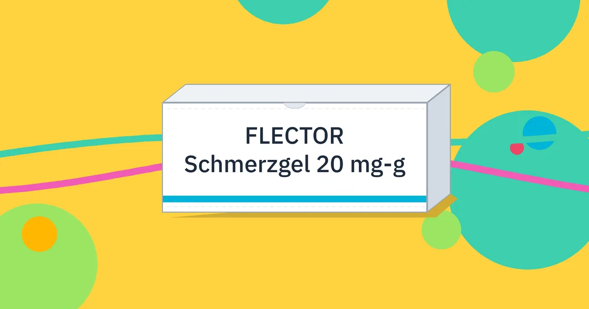 Symbolbild: Packung mit der Aufschrift FLECTOR Schmerzgel 20 mg-g (PZN 19835374) – Verfügbarkeit und Bezug in Apotheken in Frankfurt am Main