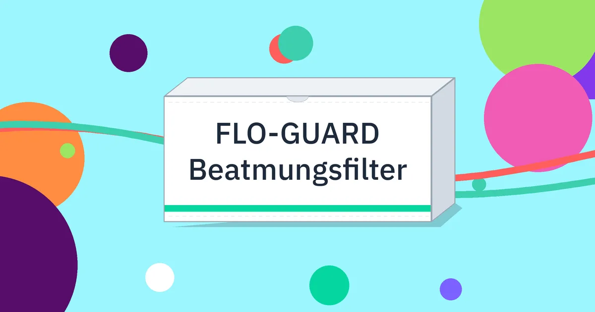 Symbolbild: Packung mit der Aufschrift FLO-GUARD Beatmungsfilter (PZN 16787918) – Verfügbarkeit und Bezug in Apotheken in Frankfurt am Main