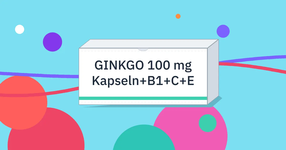Symbolbild: Packung mit der Aufschrift GINKGO 100 mg Kapseln+B1+C+E (PZN 02909329) – Verfügbarkeit und Bezug in Apotheken in Frankfurt am Main