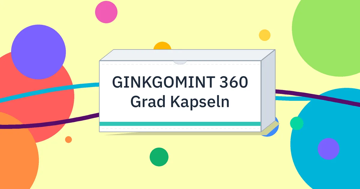 Symbolbild: Packung mit der Aufschrift GINKGOMINT 360 Grad Kapseln (PZN 15328344) – Verfügbarkeit und Bezug in Apotheken in Frankfurt am Main