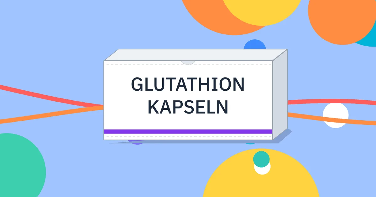 Symbolbild: Packung mit der Aufschrift GLUTATHION KAPSELN (PZN 18442862) – Verfügbarkeit und Bezug in Apotheken in Frankfurt am Main