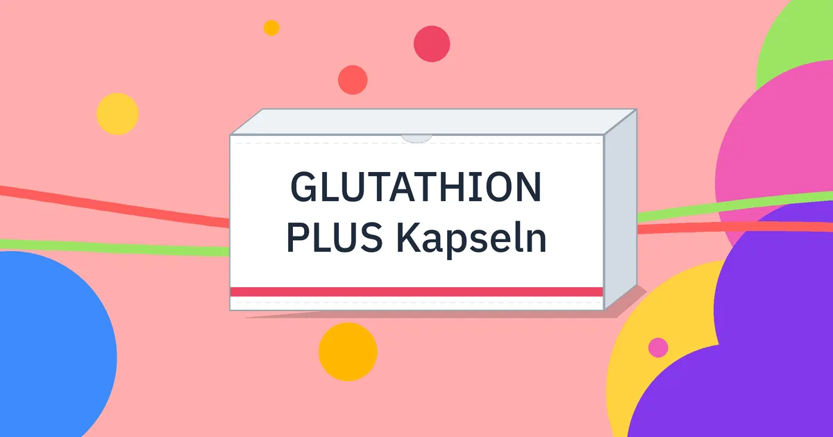 Symbolbild: Packung mit der Aufschrift GLUTATHION PLUS Kapseln (PZN 07582519) – Verfügbarkeit und Bezug in Apotheken in Frankfurt am Main