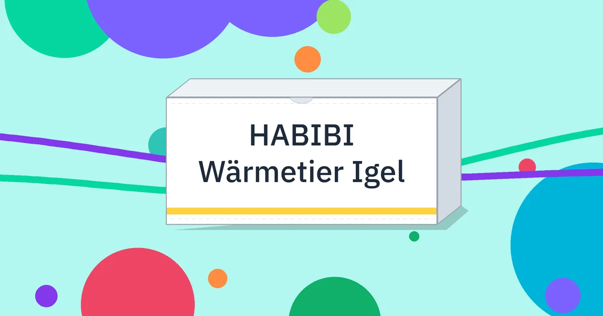 Symbolbild: Packung mit der Aufschrift HABIBI Wärmetier Igel (PZN 15747377) – Verfügbarkeit und Bezug in Apotheken in Frankfurt am Main