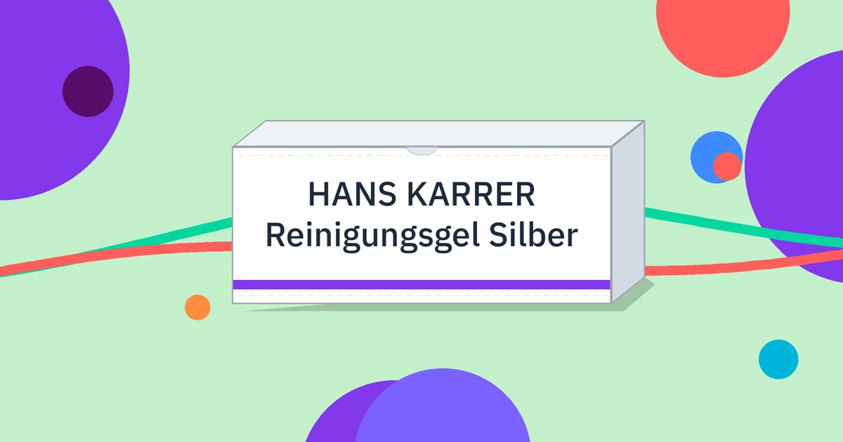 Symbolbild: Packung mit der Aufschrift HANS KARRER Reinigungsgel Silber (PZN 08884375) – Verfügbarkeit und Bezug in Apotheken in Frankfurt am Main