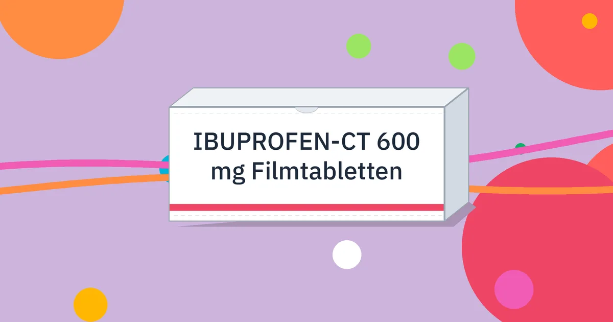 Symbolbild: Packung mit der Aufschrift IBUPROFEN-CT 600 mg Filmtabletten (PZN 04190902) – Verfügbarkeit und Bezug in Apotheken in Frankfurt am Main