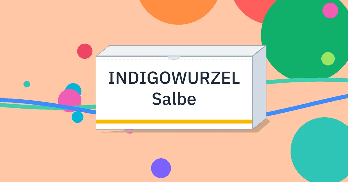 Symbolbild: Packung mit der Aufschrift INDIGOWURZEL Salbe (PZN 18091569) – Verfügbarkeit und Bezug in Apotheken in Frankfurt am Main