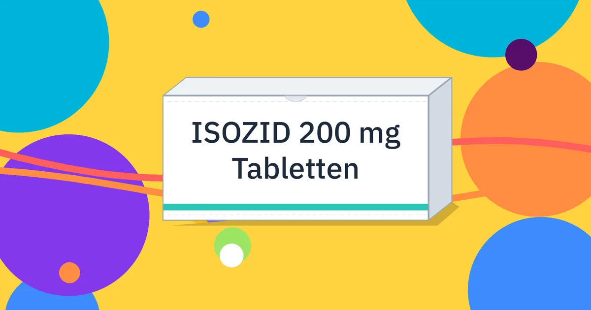 Symbolbild: Packung mit der Aufschrift ISOZID 200 mg Tabletten (PZN 00531507) – Verfügbarkeit und Bezug in Apotheken in Frankfurt am Main