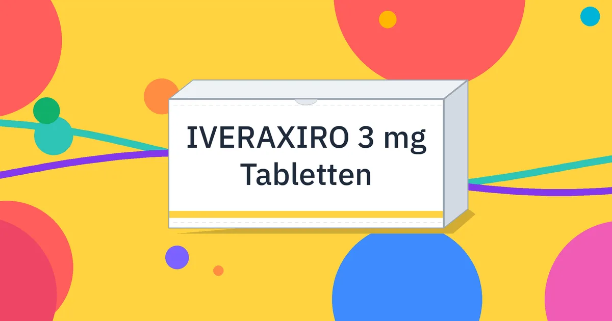 Symbolbild: Packung mit der Aufschrift IVERAXIRO 3 mg Tabletten (PZN 19994865) – Verfügbarkeit und Bezug in Apotheken in Frankfurt am Main