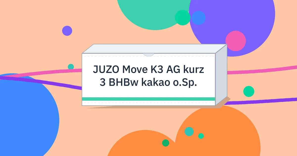 Symbolbild: Packung mit der Aufschrift JUZO Move K3 AG kurz 3 BHBw kakao o.Sp. (PZN 18593779) – Verfügbarkeit und Bezug in Apotheken in Frankfurt am Main