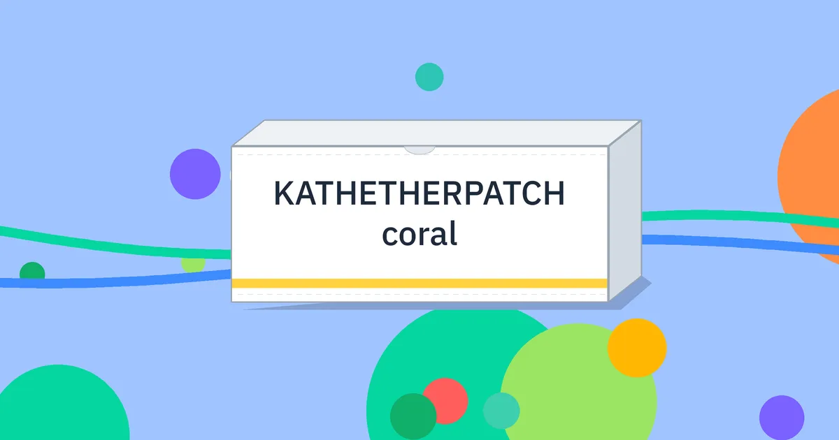 Symbolbild: Packung mit der Aufschrift KATHETHERPATCH coral (PZN 19867084) – Verfügbarkeit und Bezug in Apotheken in Frankfurt am Main