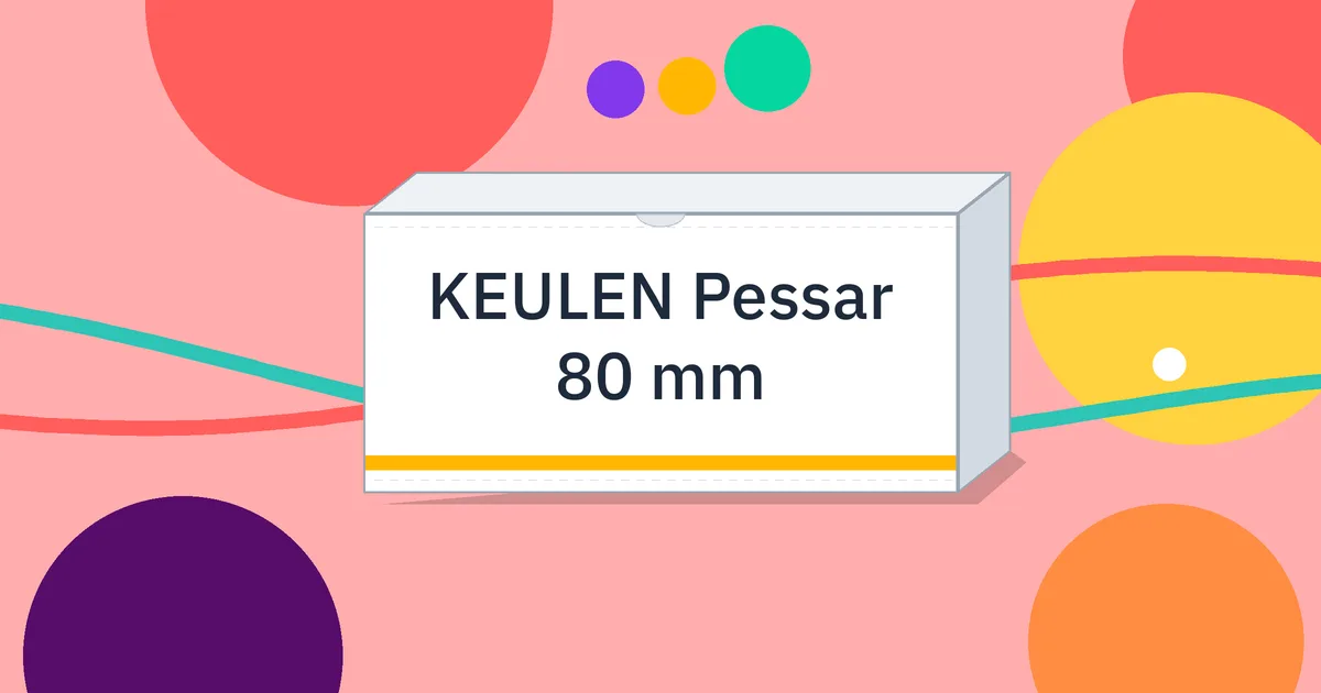 Symbolbild: Packung mit der Aufschrift KEULEN Pessar 80 mm (PZN 07275467) – Verfügbarkeit und Bezug in Apotheken in Frankfurt am Main