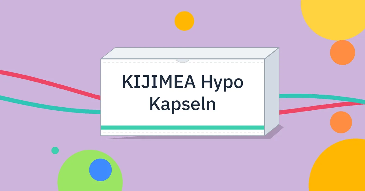Symbolbild: Packung mit der Aufschrift KIJIMEA Hypo Kapseln (PZN 19476366) – Verfügbarkeit und Bezug in Apotheken in Frankfurt am Main