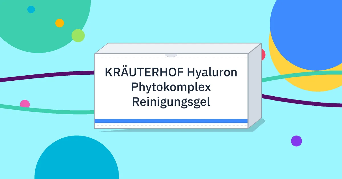 Symbolbild: Packung mit der Aufschrift KRÄUTERHOF Hyaluron Phytokomplex Reinigungsgel (PZN 14412605) – Verfügbarkeit und Bezug in Apotheken in Frankfurt am Main