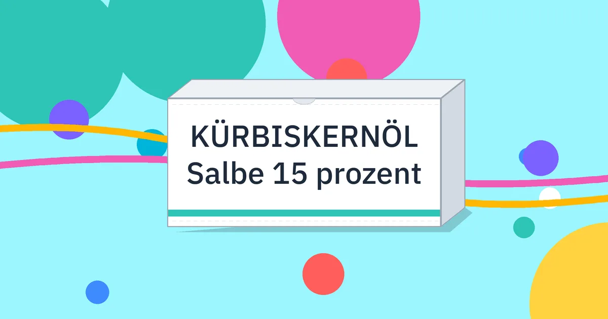 Symbolbild: Packung mit der Aufschrift KÜRBISKERNÖL Salbe 15 prozent (PZN 17993324) – Verfügbarkeit und Bezug in Apotheken in Frankfurt am Main