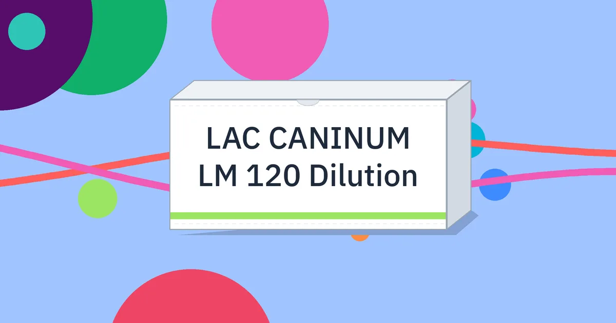 Symbolbild: Packung mit der Aufschrift LAC CANINUM LM 120 Dilution (PZN 12929209) – Verfügbarkeit und Bezug in Apotheken in Frankfurt am Main