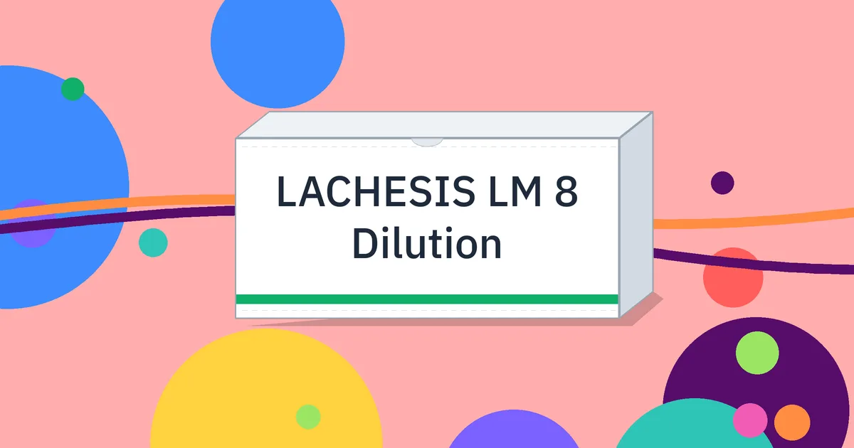 Symbolbild: Packung mit der Aufschrift LACHESIS LM 8 Dilution (PZN 12929304) – Verfügbarkeit und Bezug in Apotheken in Frankfurt am Main