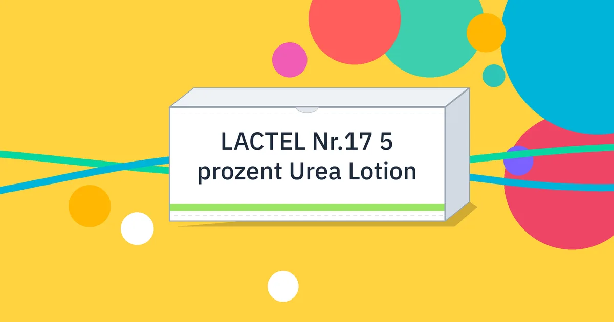 Symbolbild: Packung mit der Aufschrift LACTEL Nr.17 5 prozent Urea Lotion (PZN 00768043) – Verfügbarkeit und Bezug in Apotheken in Frankfurt am Main