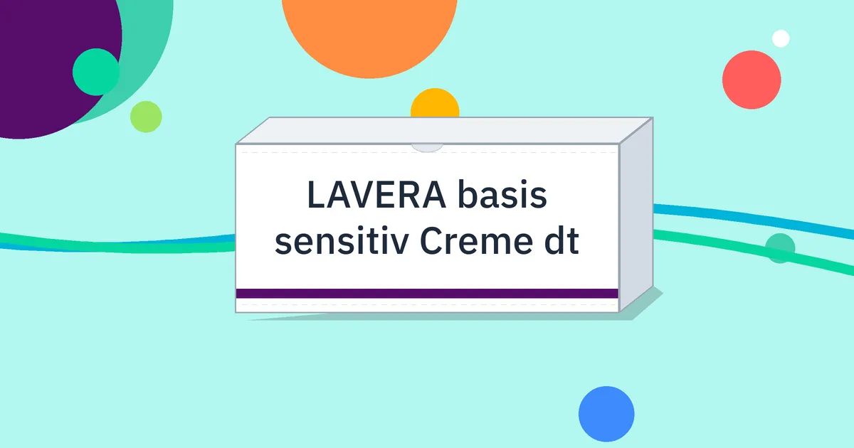 Symbolbild: Packung mit der Aufschrift LAVERA basis sensitiv Creme dt (PZN 10787828) – Verfügbarkeit und Bezug in Apotheken in Frankfurt am Main