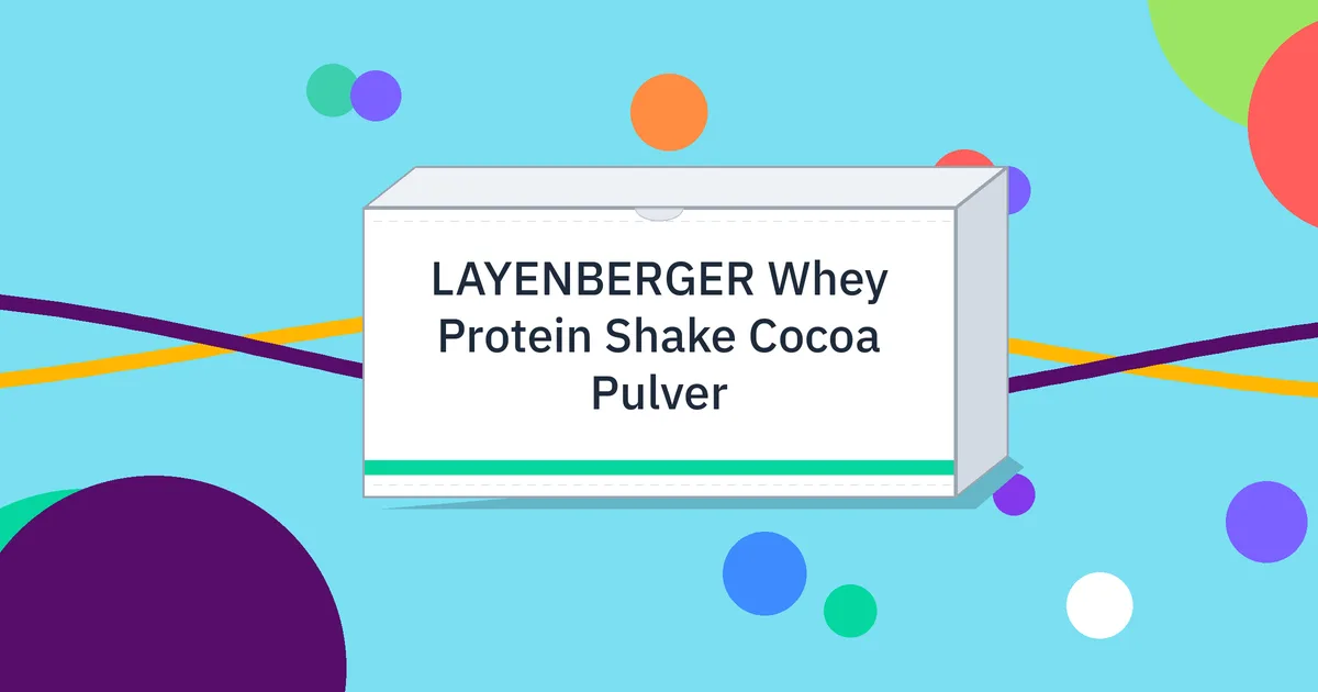 Symbolbild: Packung mit der Aufschrift LAYENBERGER Whey Protein Shake Cocoa Pulver (PZN 18825267) – Verfügbarkeit und Bezug in Apotheken in Frankfurt am Main
